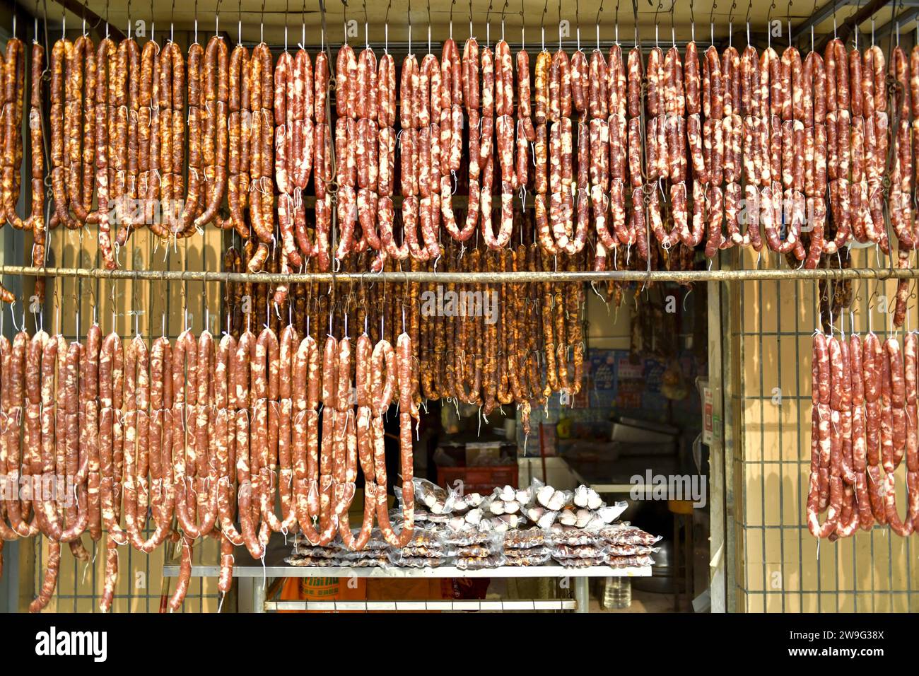 **CHINESE MAINLAND, HONG KONG, MACAU AND TAIWAN OUT** Strings of cured ...