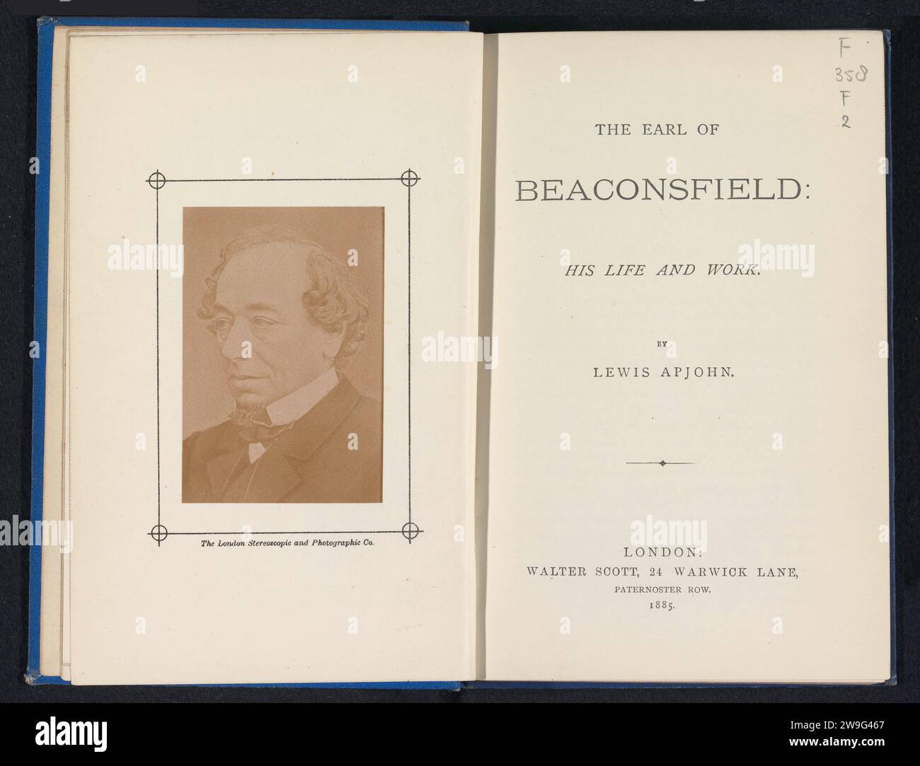 The earl of Beaconsfield his life and work, Lewis Apjohn, 1885 book ...
