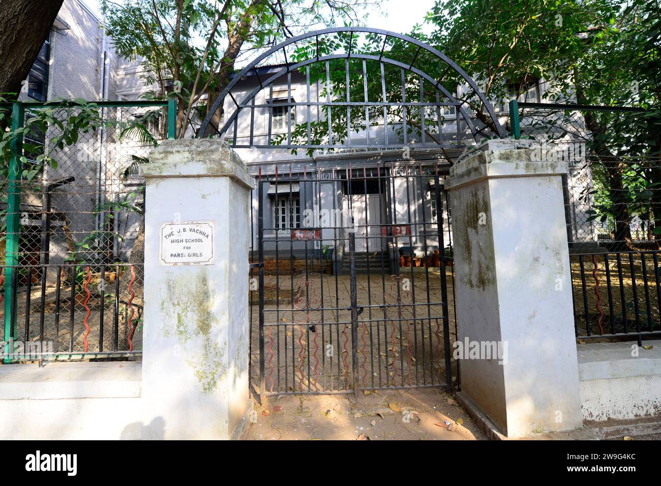 The J.B. Vachha Girls High School in the Parsi colony in Dadar, Mumbai ...