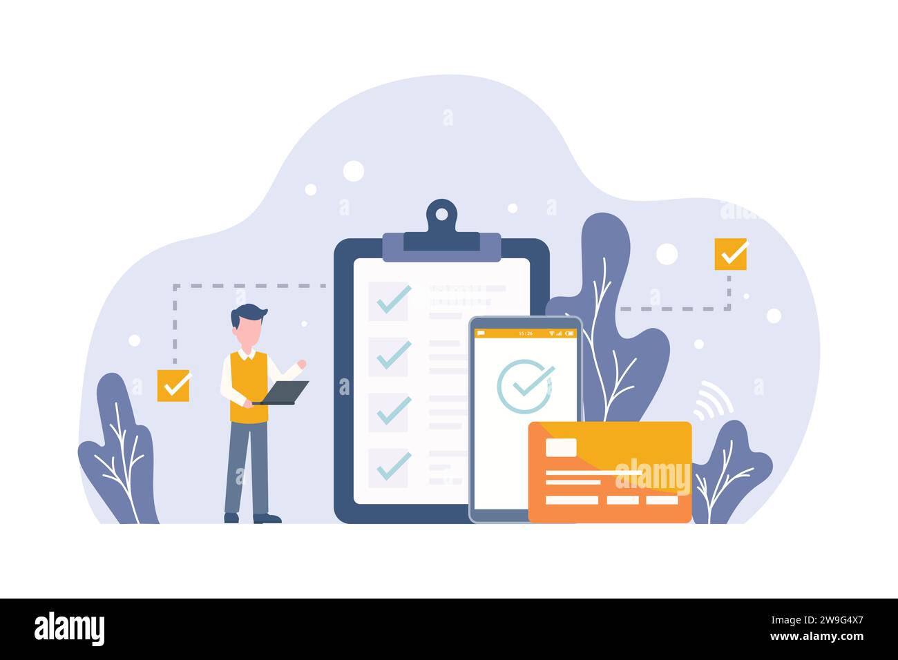 Checklist vector vectors hi-res stock photography and images - Alamy