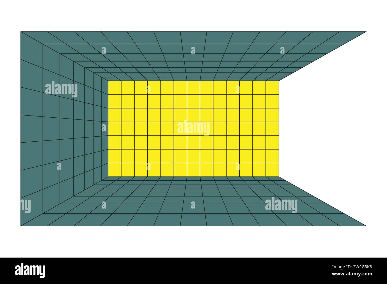 Perspective grid room background vector illustration Stock Vector Image ...