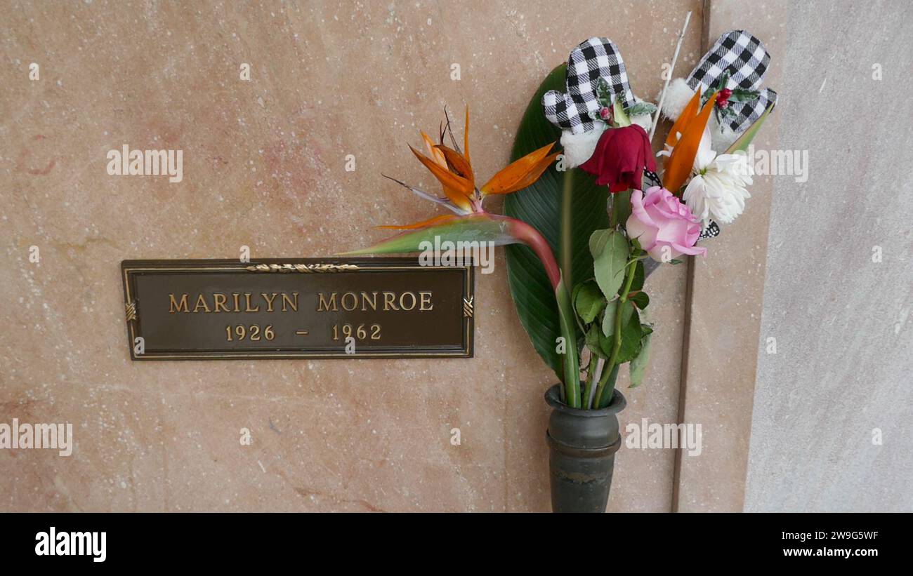 Los Angeles, California, USA 27th December 2023 Actress Marilyn Monroe ...