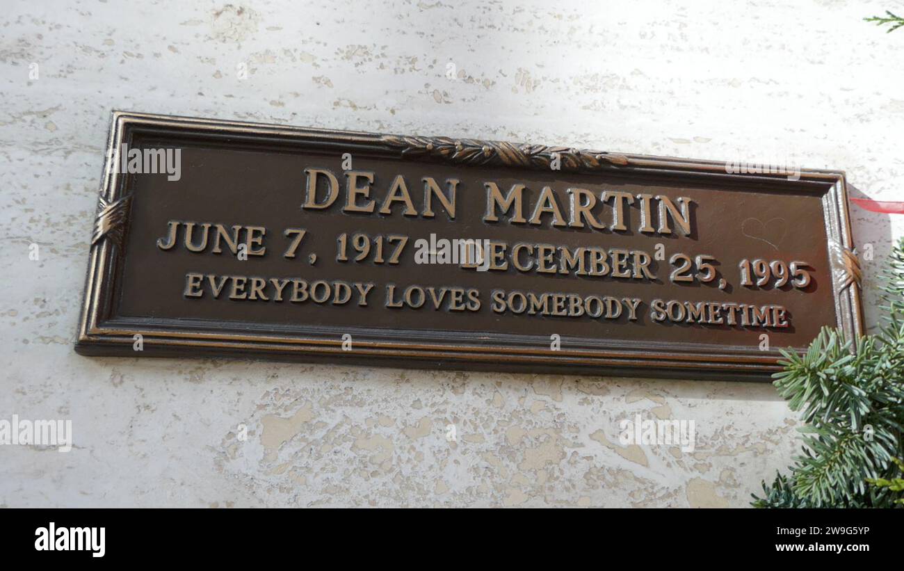 Los Angeles, California, USA 27th December 2023 Singer Dean Martin ...
