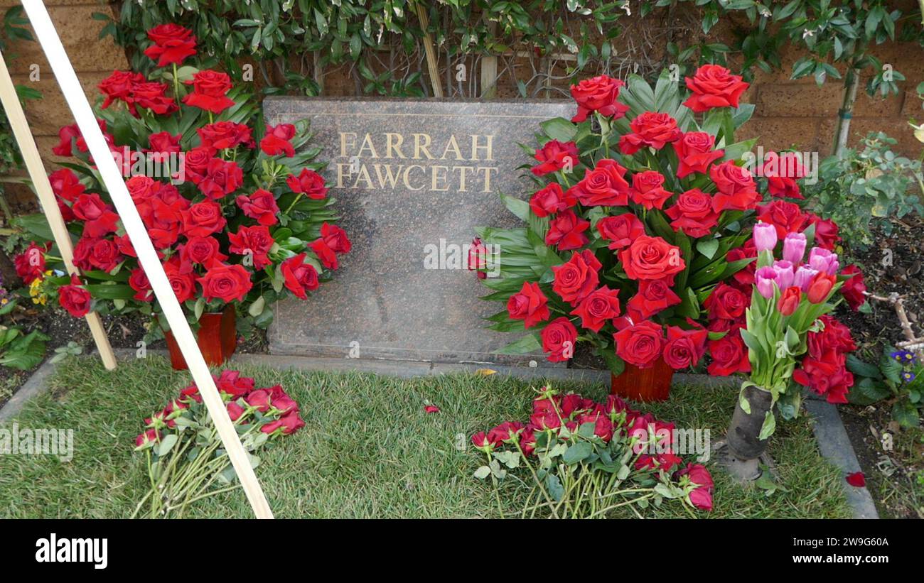 Los Angeles, California, USA 27th December 2023 Actor Ryan OÕNeal Grave ...