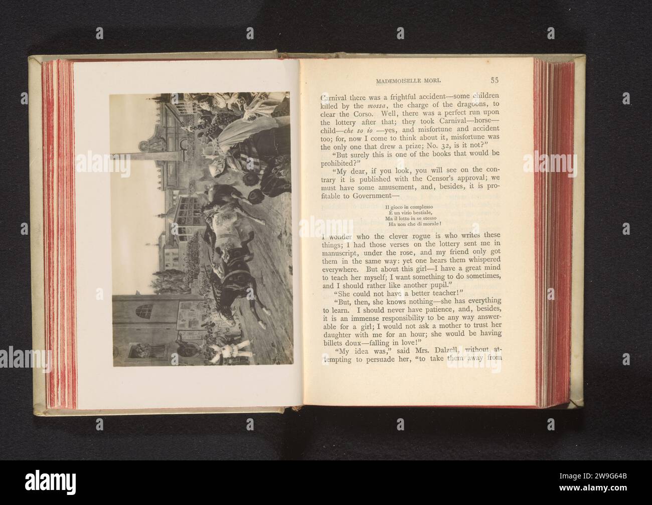 Photo production of a painting, representing a face at the Corsa dei ...