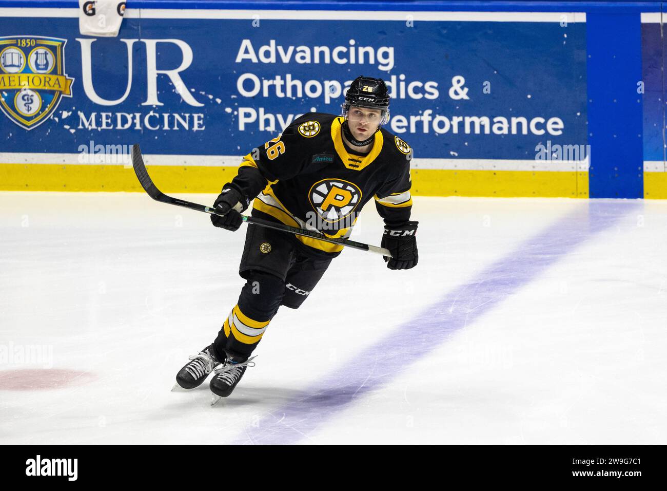 Rochester, New York, USA. 22nd Dec, 2023. Providence Bruins forward ...