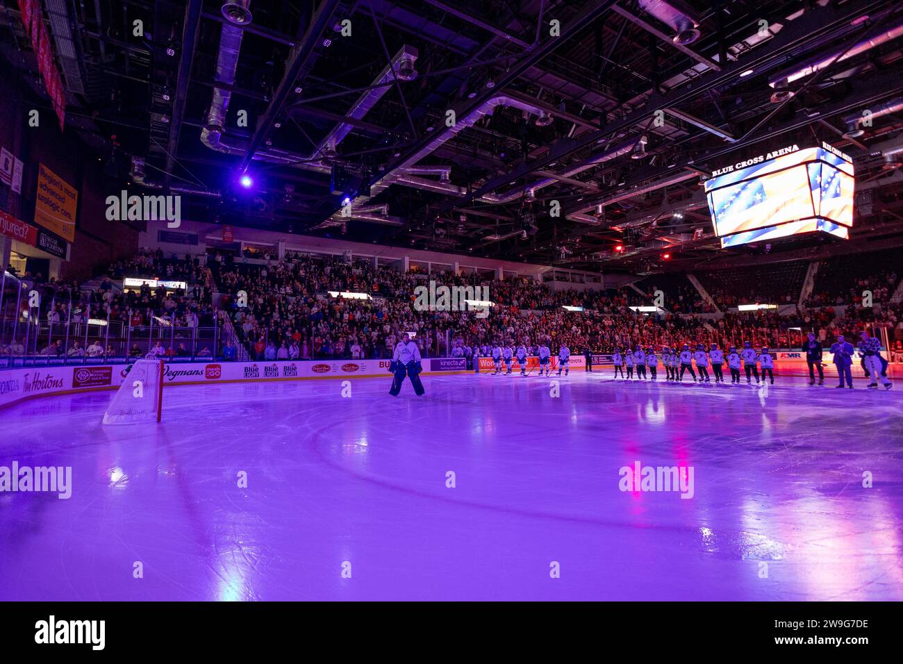 Rochester, New York, USA. 22nd Dec, 2023. Rochester Americans players ...