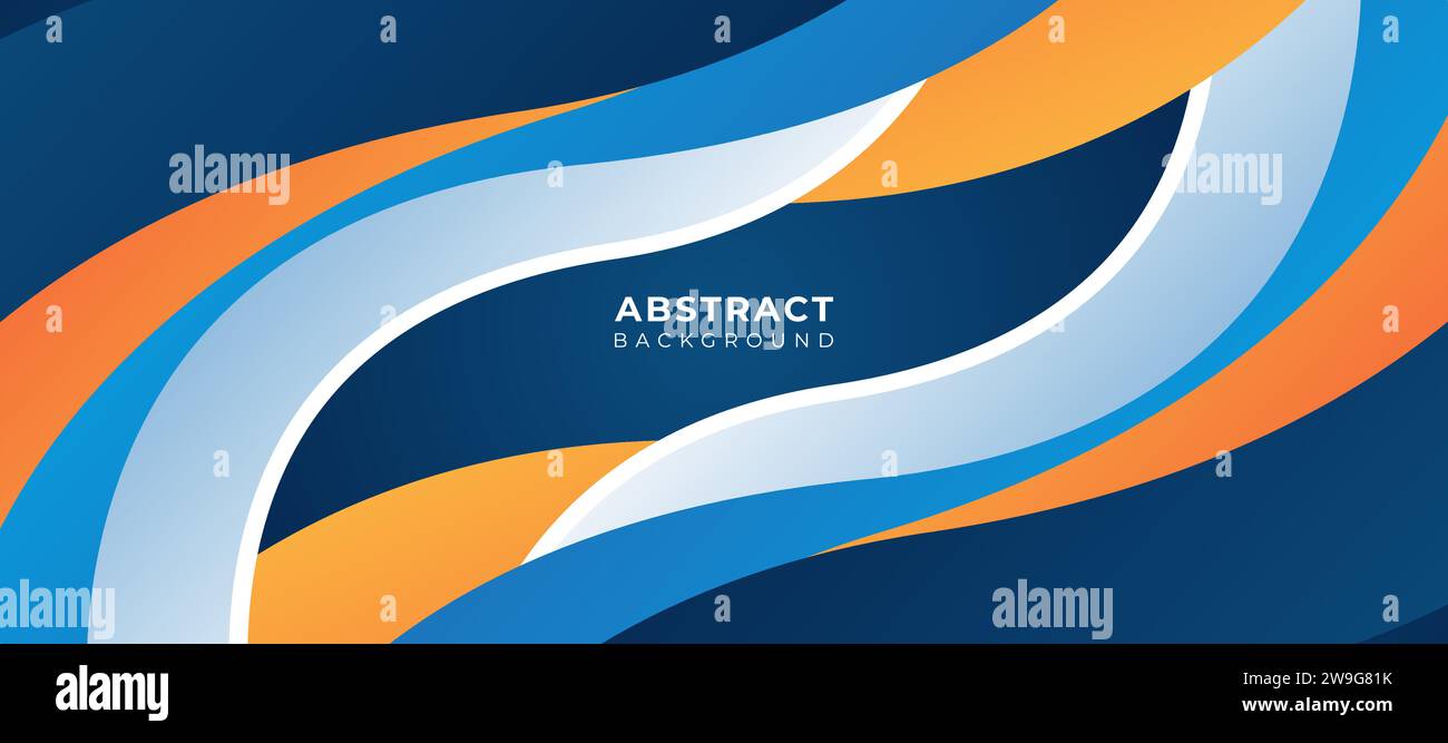 orange blue modern background vector illustration Stock Vector Image ...