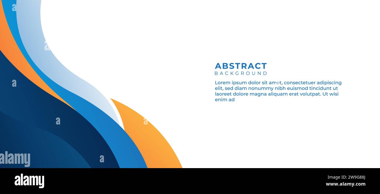 orange blue modern background vector illustration Stock Vector Image ...