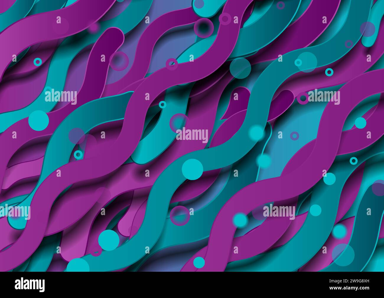 Blue violet retro wavy circles Stock Vector Images - Alamy