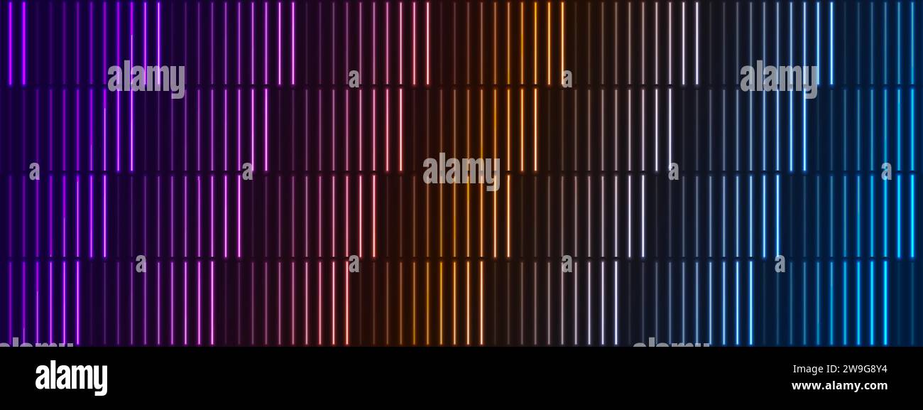 Colorful neon laser lines abstract futuristic background. Technology ...