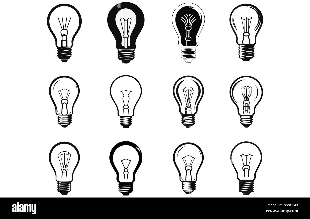 Lightbulb clipart Stock Vector Images - Alamy