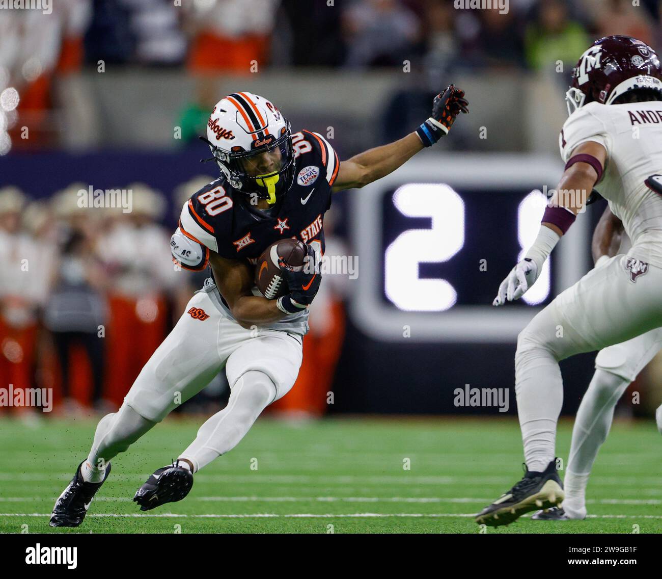 December 27, 2023: Oklahoma State wide receiver Brennan Presley (80 ...