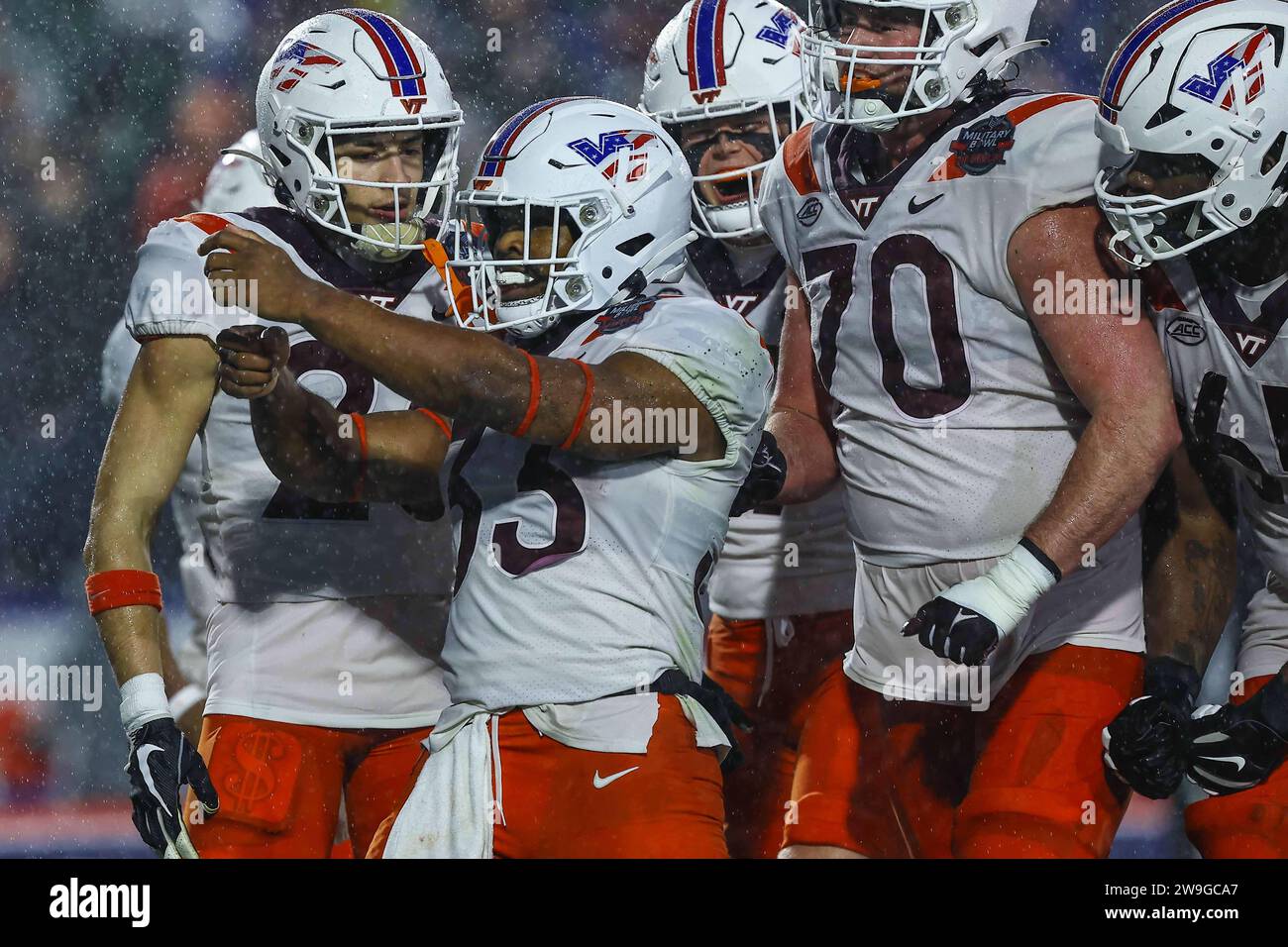 Annapolis, MD, USA. 27th Dec, 2023. Virginia Tech Hokies running back ...