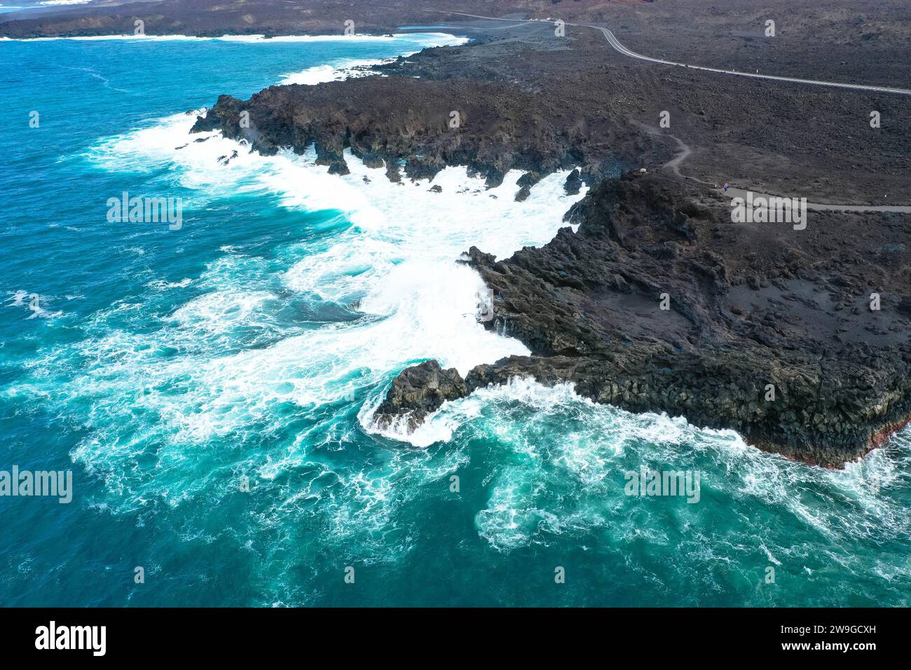 Lanzarote coastal panorama hi-res stock photography and images - Alamy