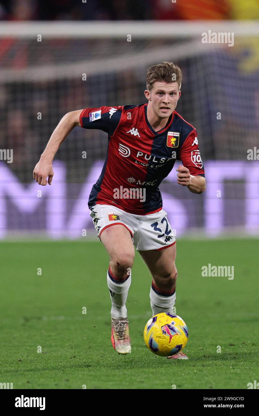 Morten Frendrup (Genoa) during the Italian "Serie A" match between ...