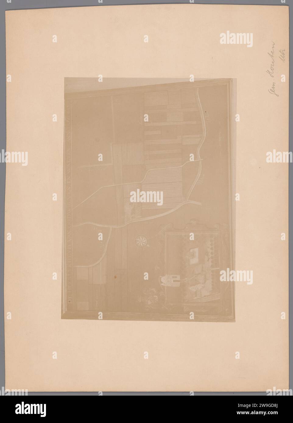 Photo production of a map of the municipality of Houten, anonymous ...
