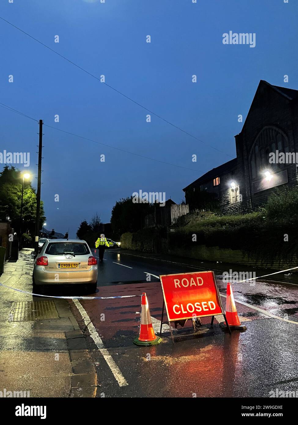 A police cordon on Scott Road, Burngreave, after a 46-year-old man died ...