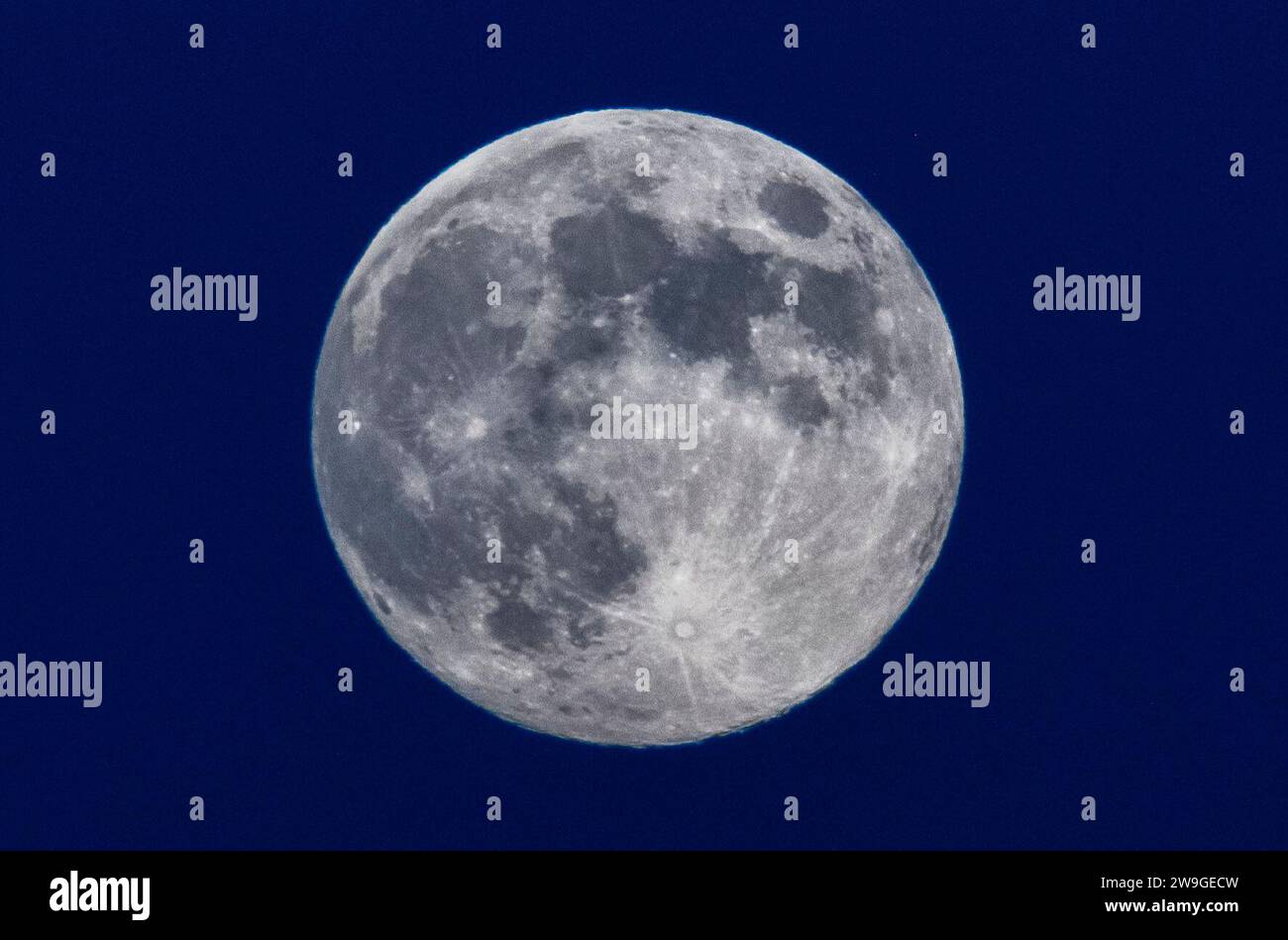 Weather, The Boxing Day full Cold Moon, rises in the early eying sky ...