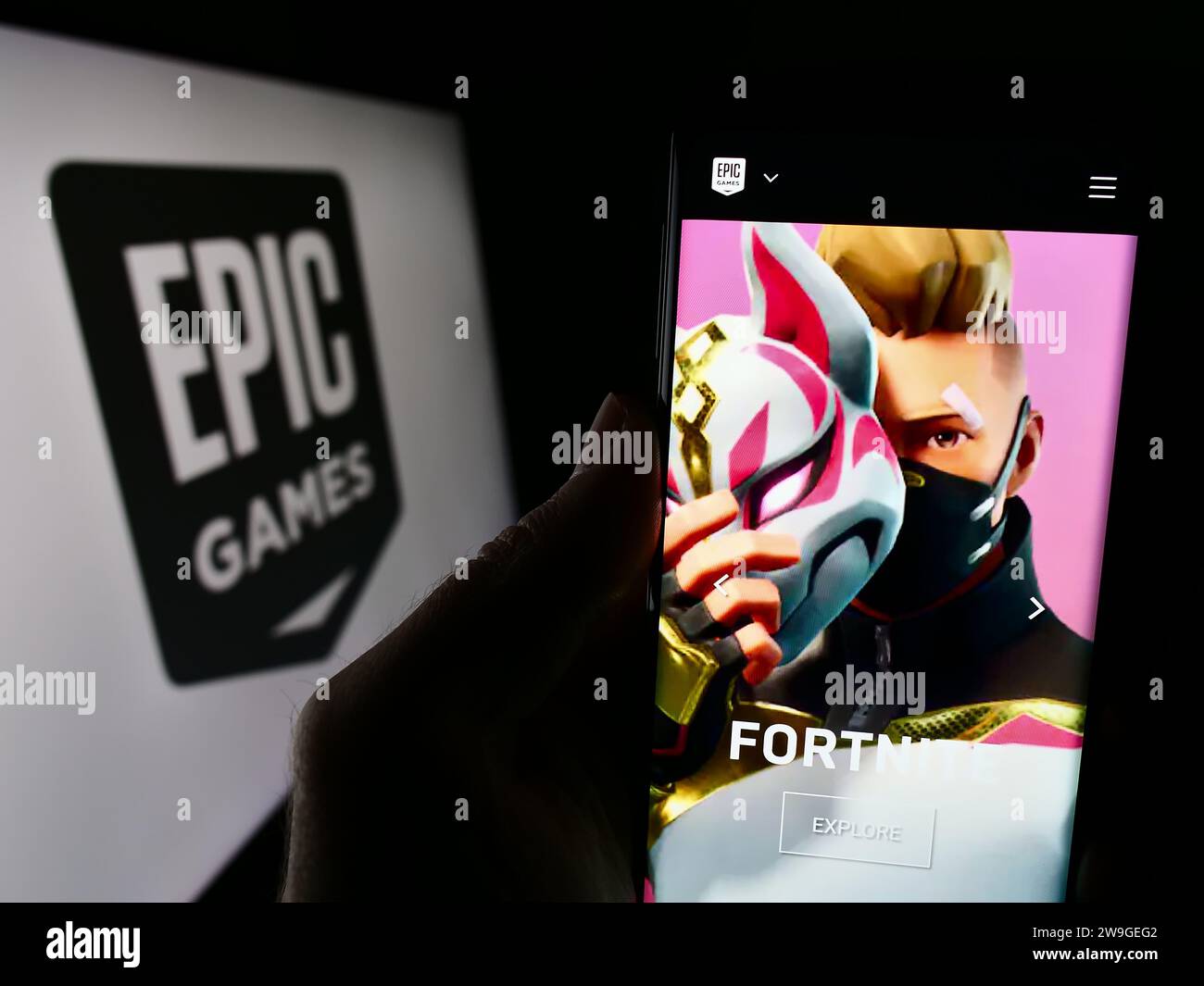 Epic games logo hi-res stock photography and images - Alamy