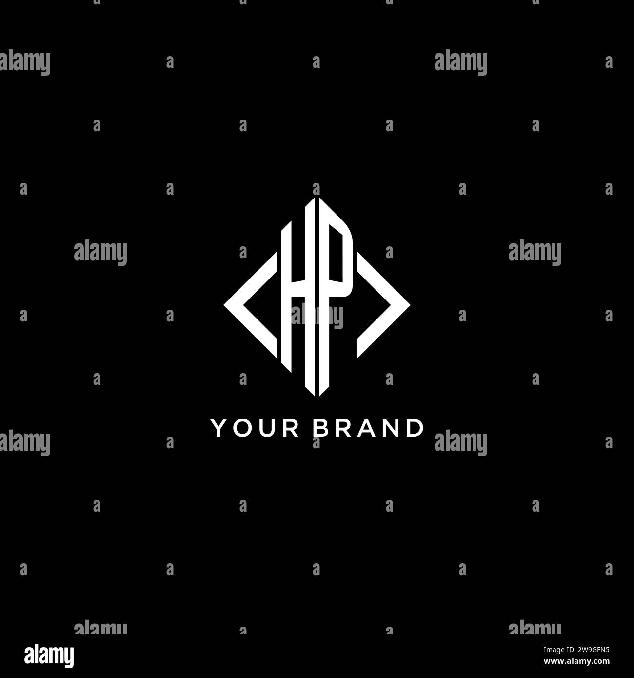 Hp logo Black and White Stock Photos & Images - Alamy