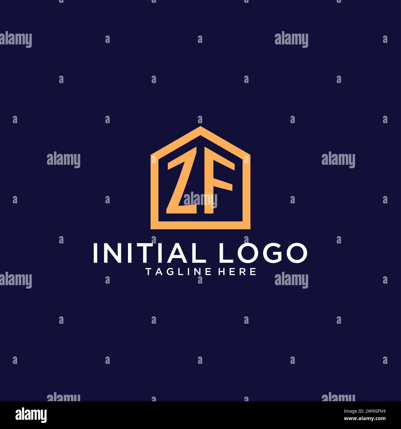 Initial zf logo Stock Vector Images - Alamy