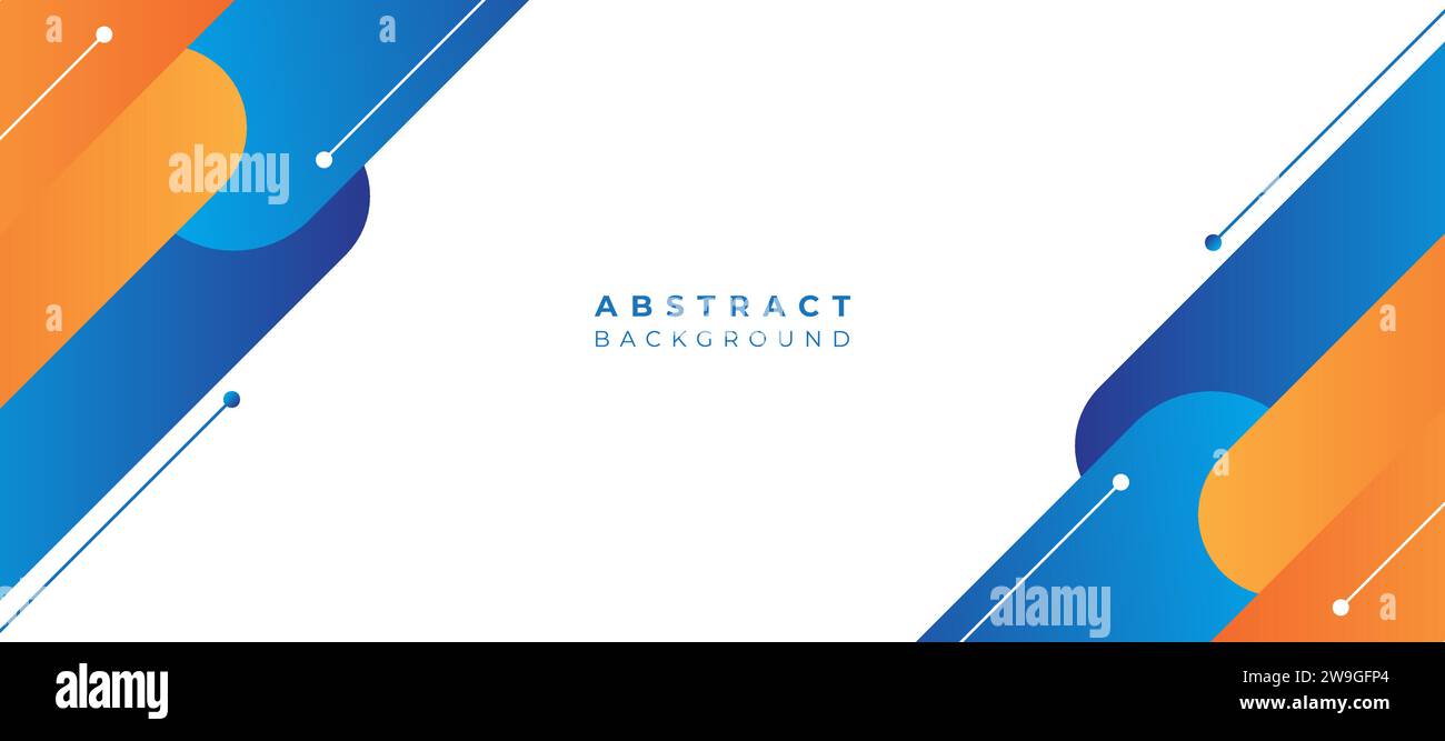 geometric blue orange background vector. abstract geometric background ...