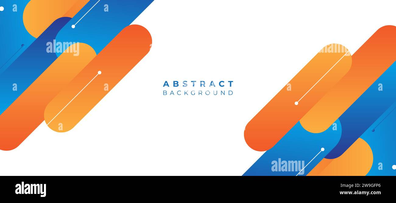 geometric blue orange background vector. abstract geometric background ...
