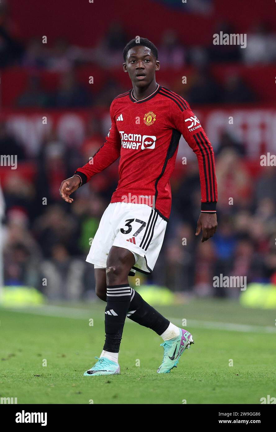 Manchester, UK. 26th Dec, 2023. Kobbie Mainoo of Manchester United ...