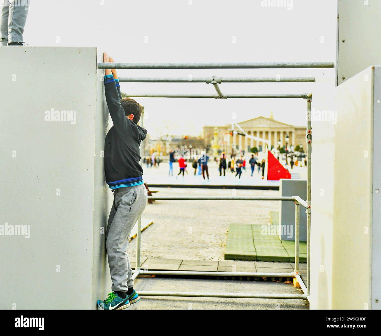 The Concorde Park is inaugurated on December 27, 2023 in Paris, France ...