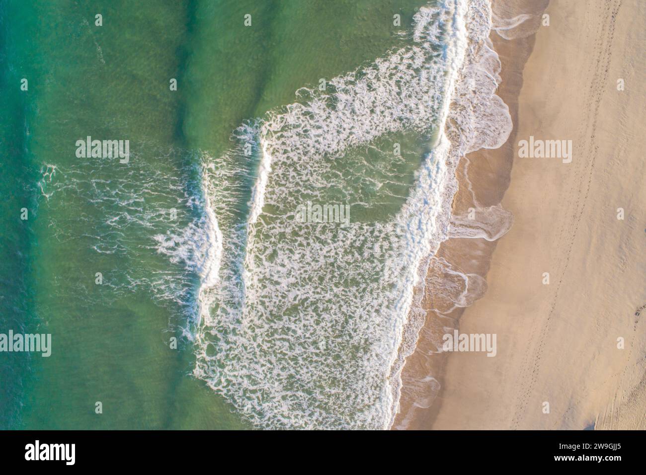 Drone view sandy coastal beach hi-res stock photography and images - Alamy