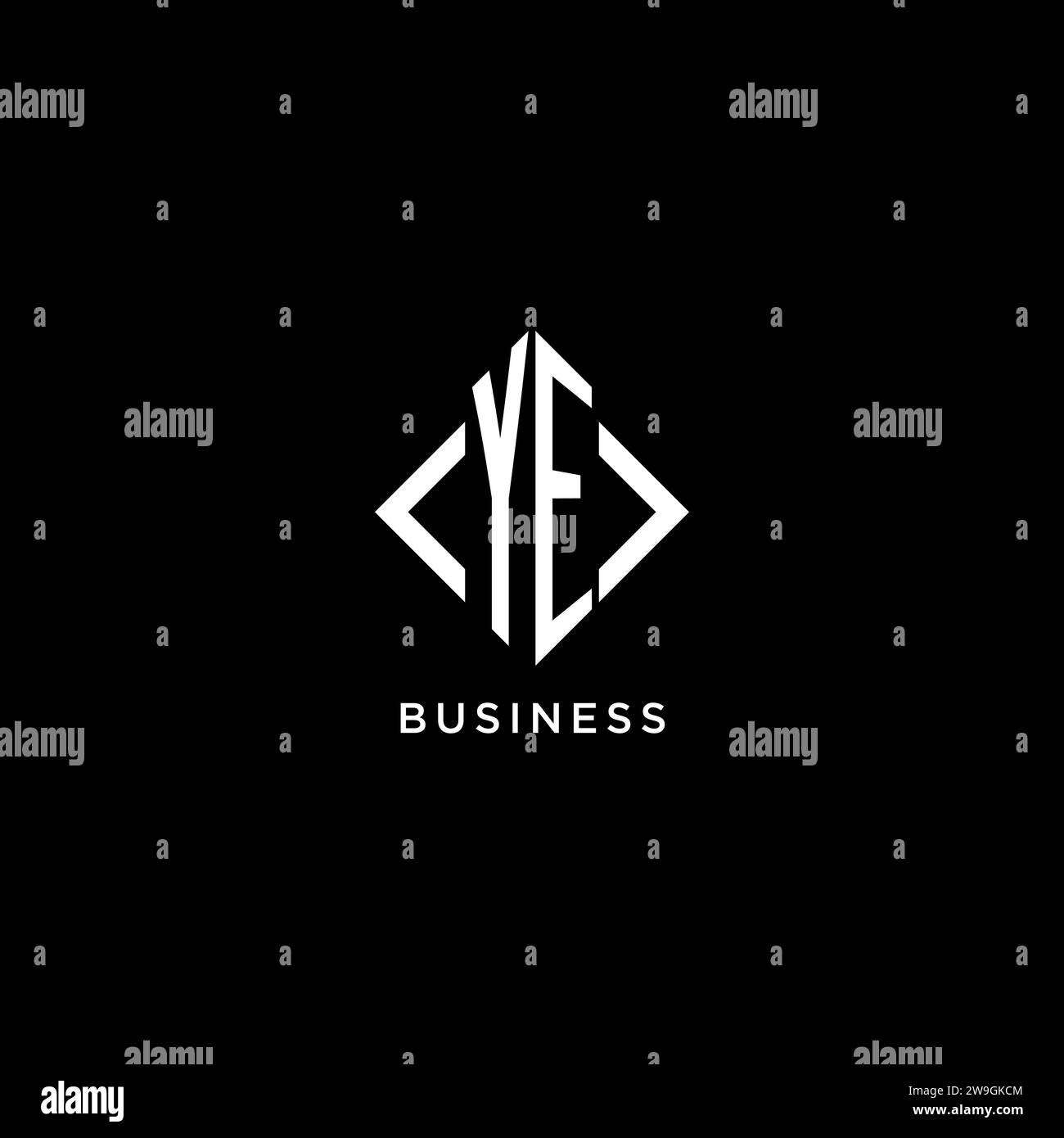 YE initial monogram with rhombus shape logo design ideas Stock Vector ...