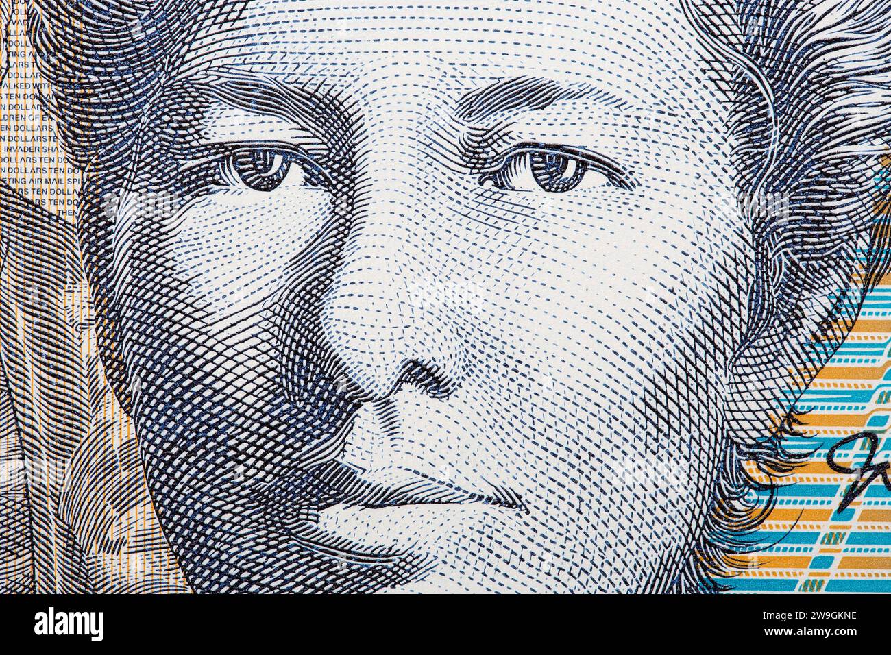 Dame Mary Gilmore a closeup portrait from Australian money - Dollar ...