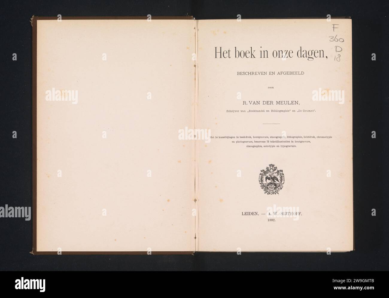 The book in our days / described and depicted by R. van der Meulen ...