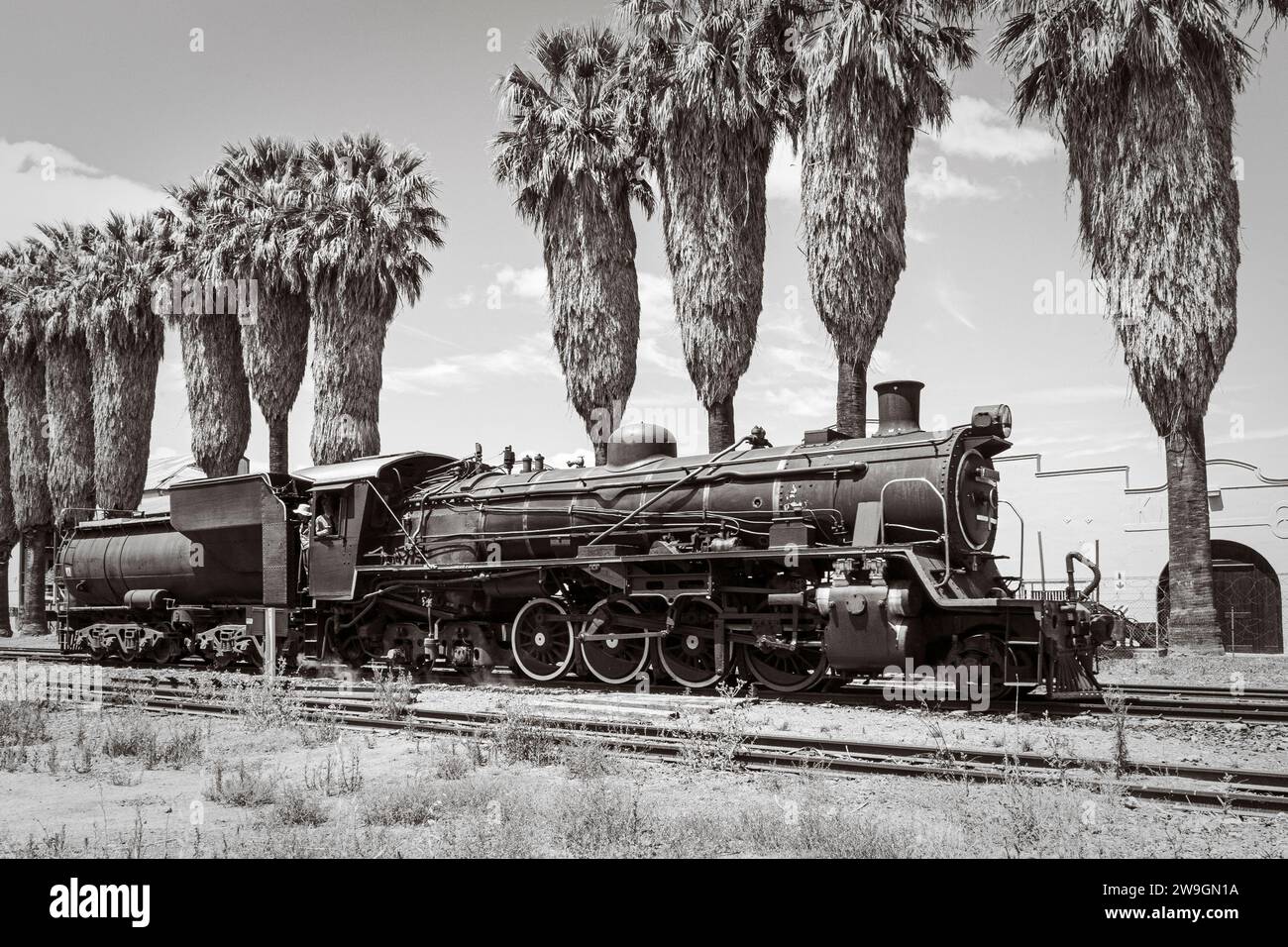 Vintage steam engine at Robertson Station taking tourists around Breede ...