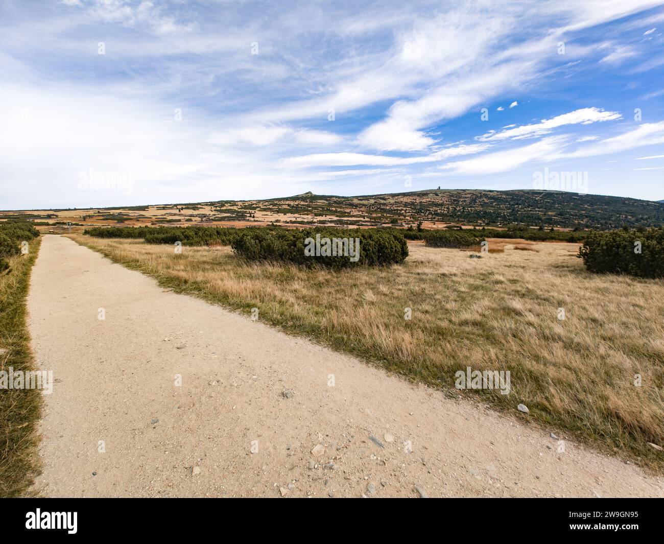 Riverhead of Elbe river in Giant mountains and coats of arms of towns ...