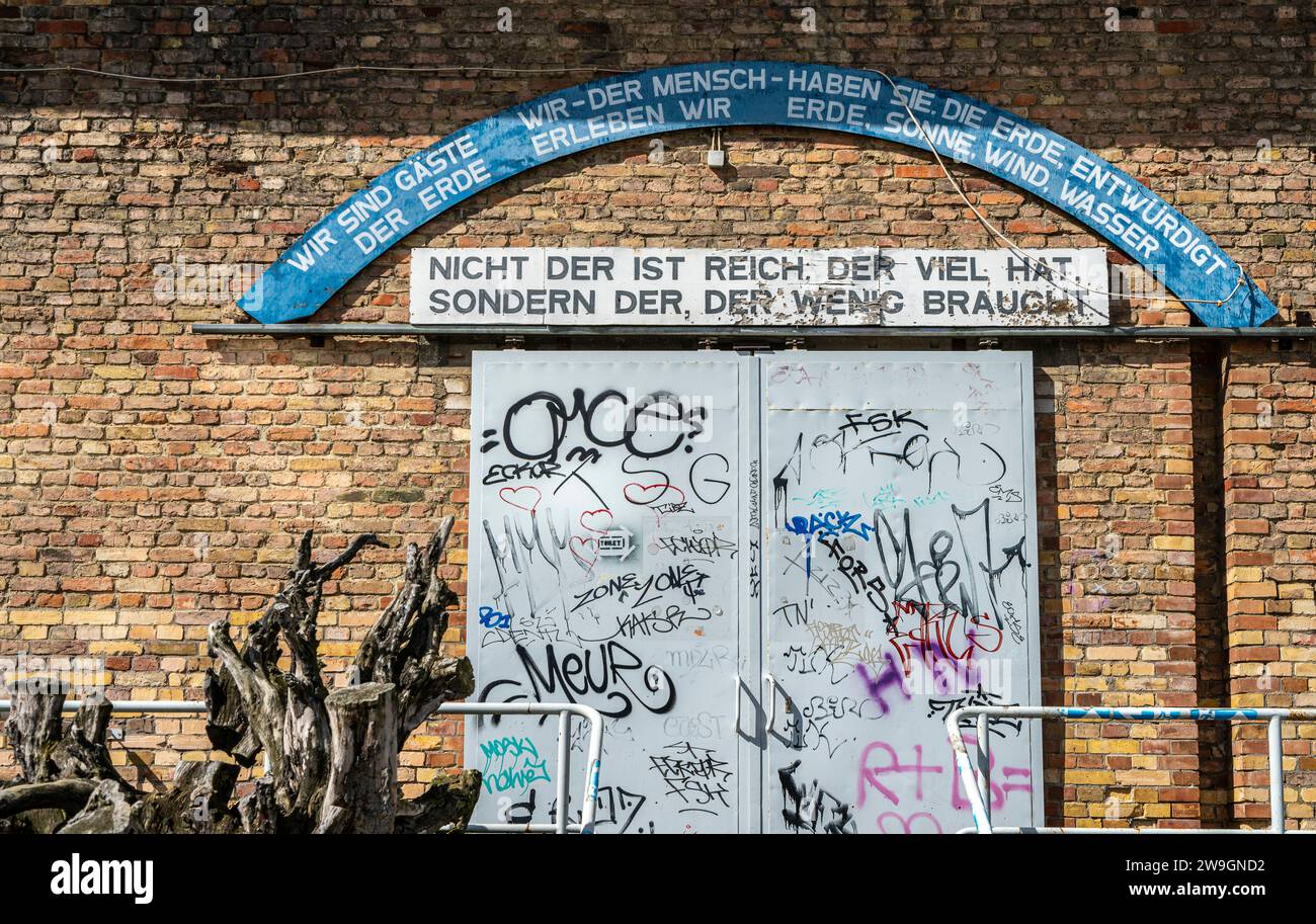 Old Industrial Buildings At The Gleisdreieck Park, Berlin, Germany ...