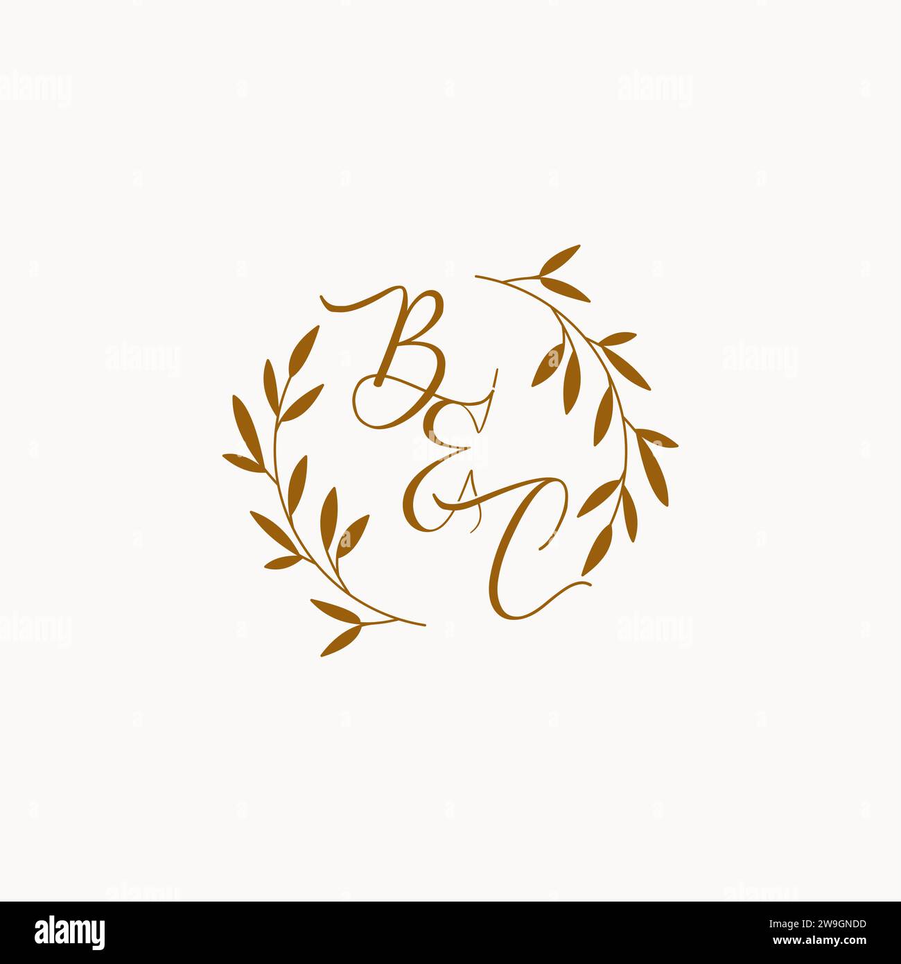 BC initial wedding monogram logo design Stock Vector Image & Art - Alamy