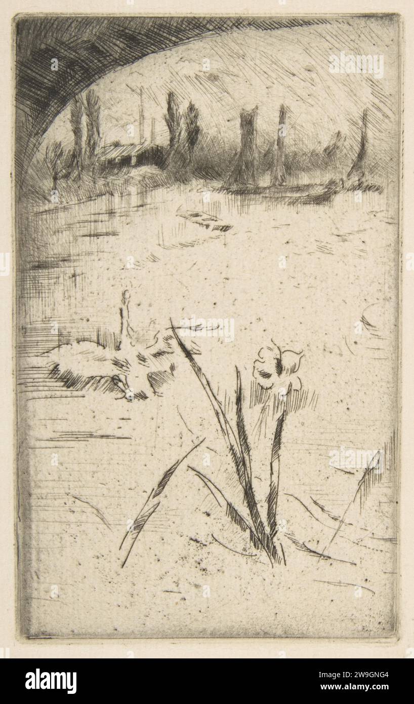 Swan and Iris (Sketch after Cecil Lawson's "Swan and Iris") 1962 by ...