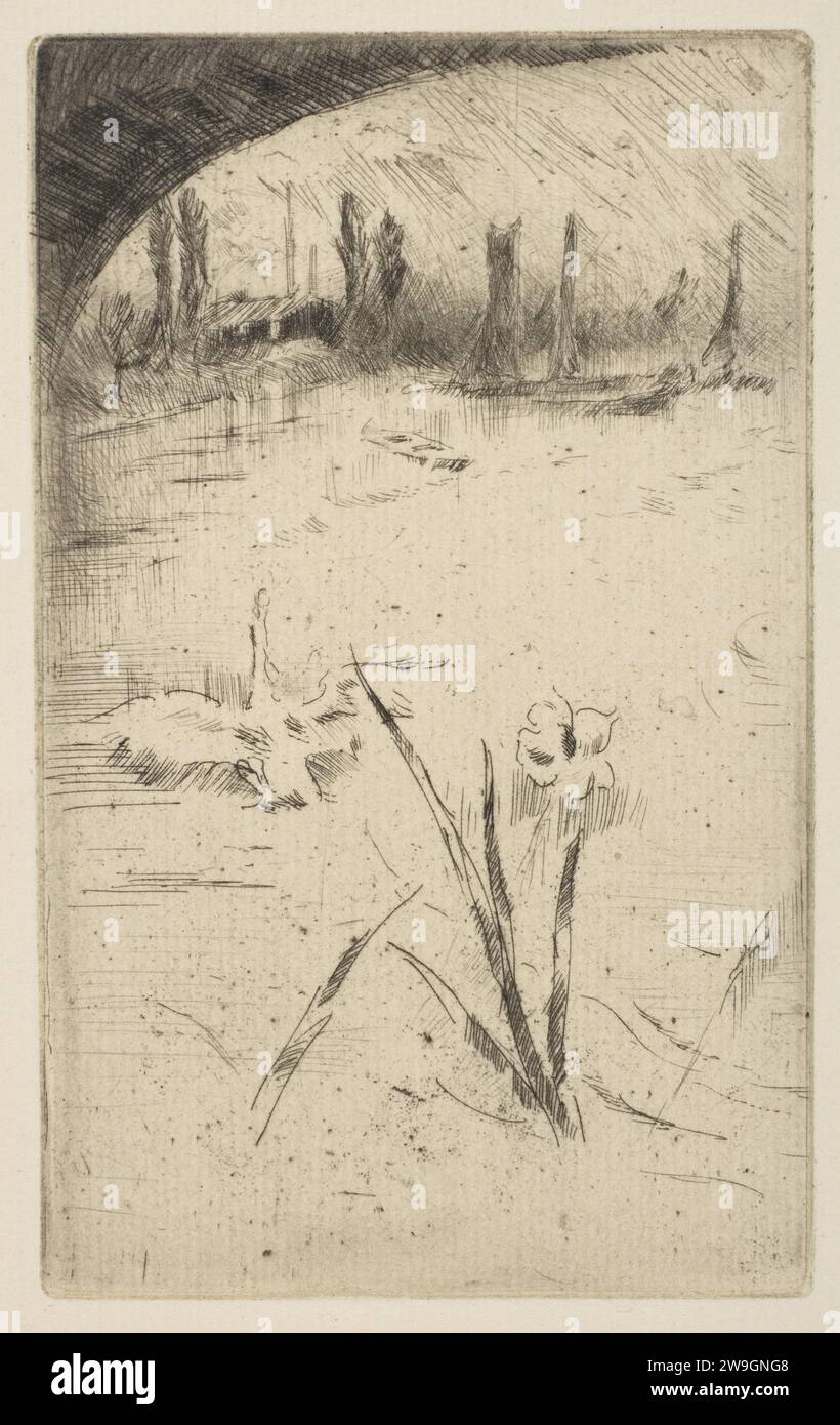 Swan and Iris (Sketch after Cecil Lawson's "Swan and Iris") 1986 by ...