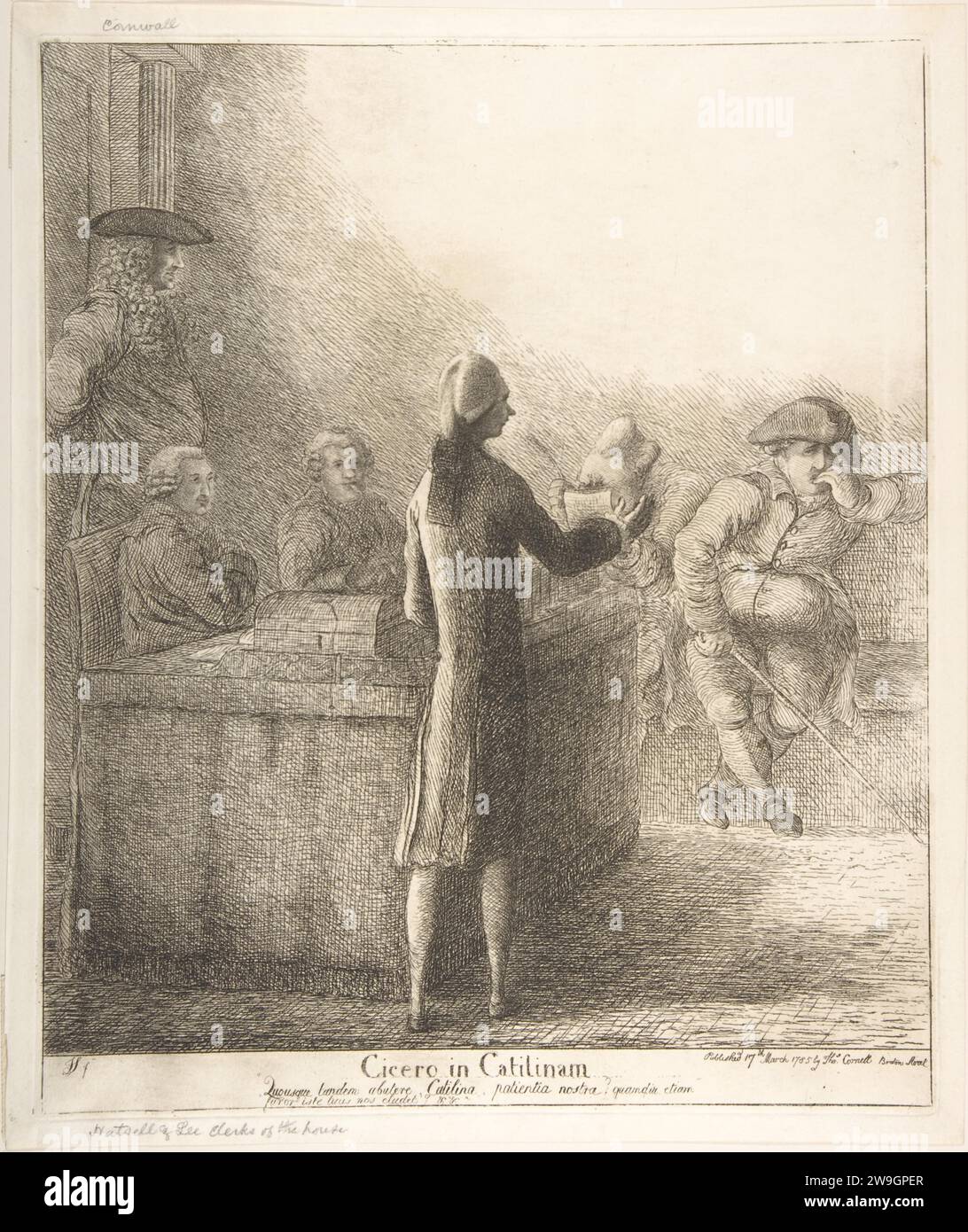 Cicero in Catilinam 1917 by James Sayers Stock Photo - Alamy