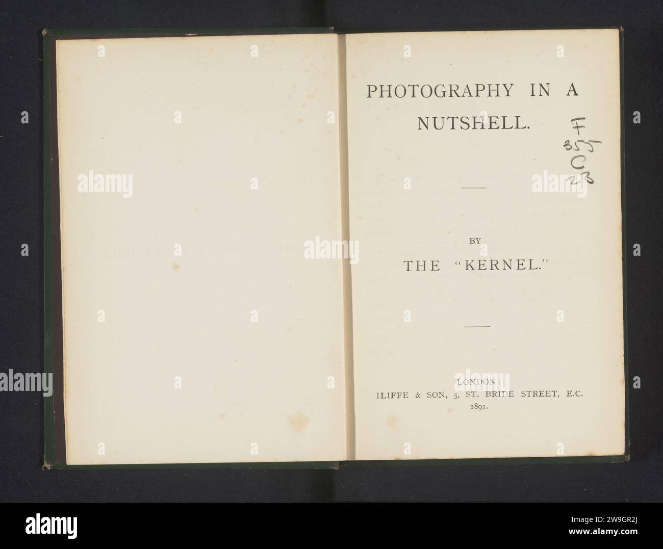 Photography in a nutshell, Iliffe & Son, 1891 book London paper ...