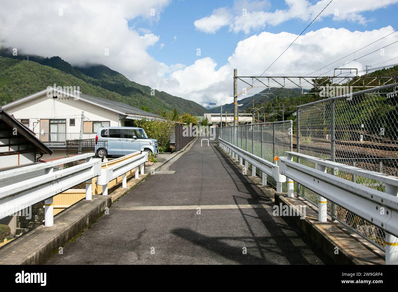 Nagiso, Japan; 1st October 2023: Beautiful town next to Tsumago post ...