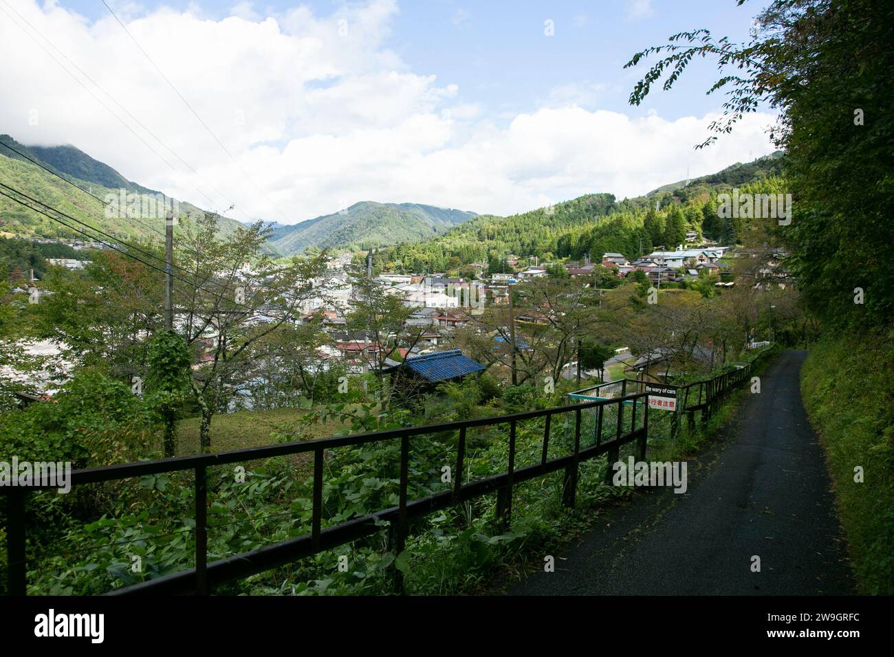 Nagiso, Japan; 1st October 2023: Beautiful town next to Tsumago post ...