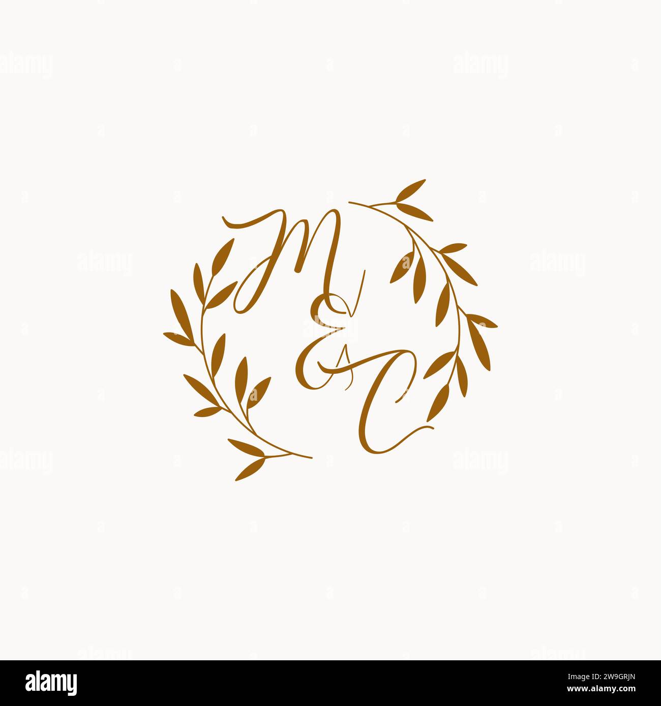 Mc initials logo Cut Out Stock Images & Pictures - Alamy