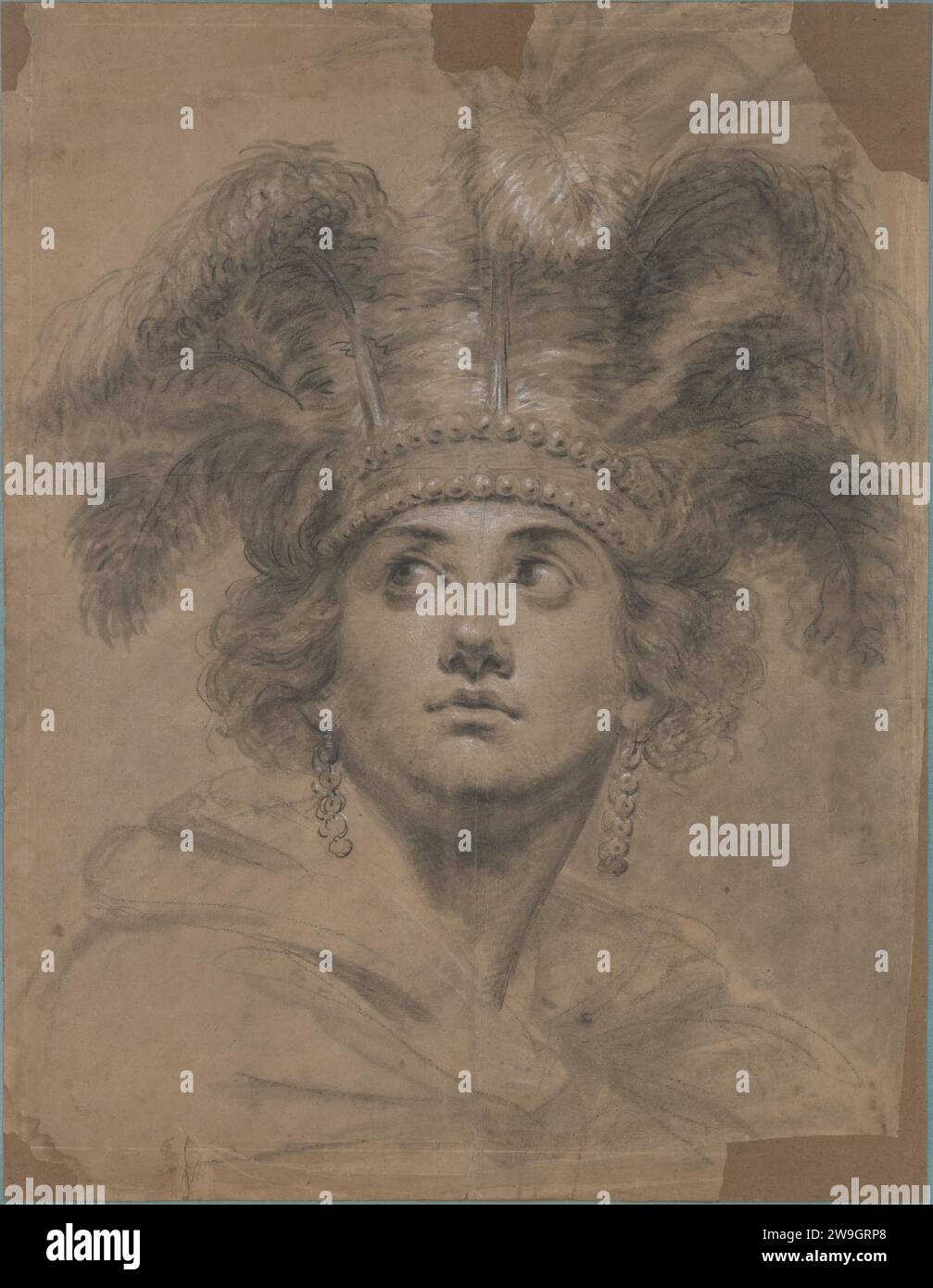 Head of a Woman (Allegory of America) 1959 by Antoine Vestier Stock ...