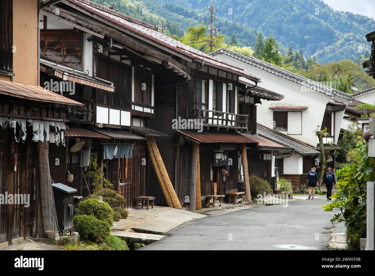 Tsumago, Japan; 1st October 2023: Streets and traditional Japanese ...