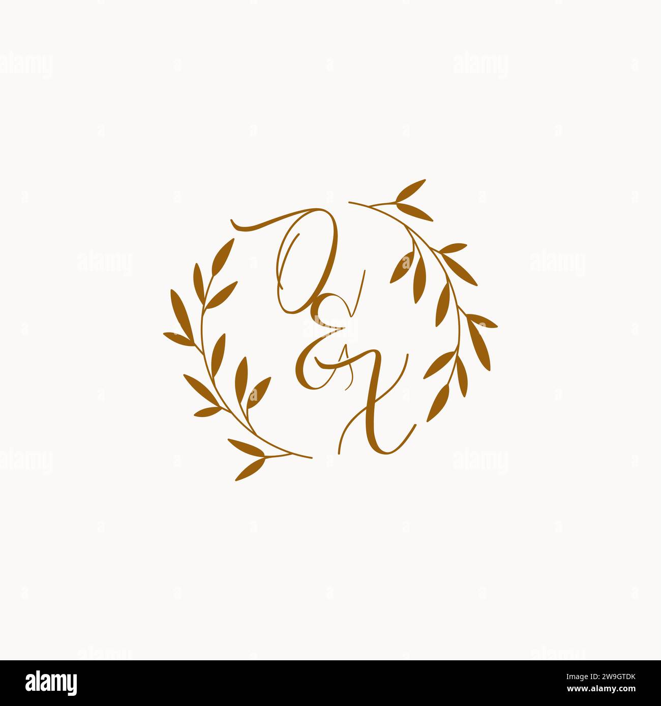 OX initial wedding monogram logo design Stock Vector Image & Art - Alamy