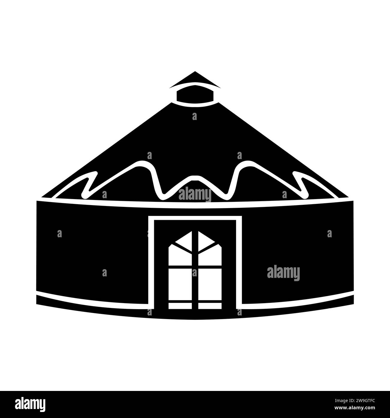 Kazakhstan yurt tent Stock Vector Images - Alamy