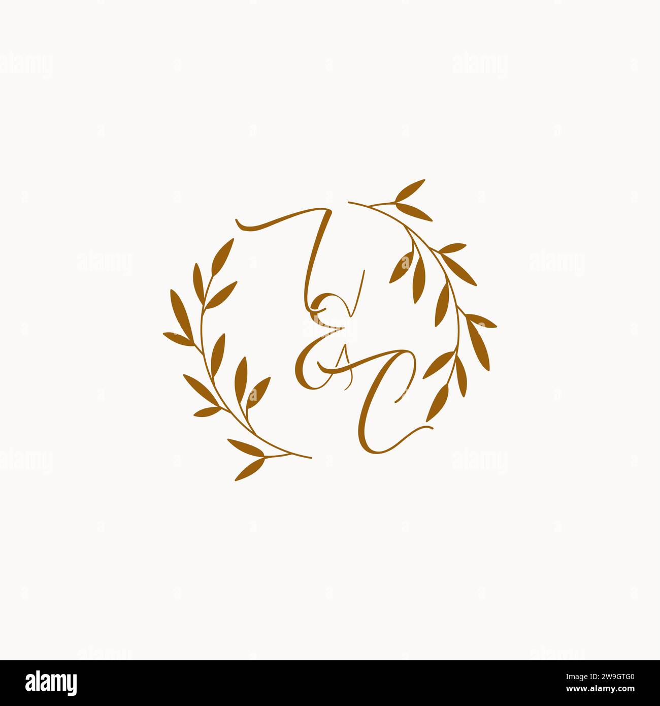 IC initial wedding monogram logo design Stock Vector Image & Art - Alamy